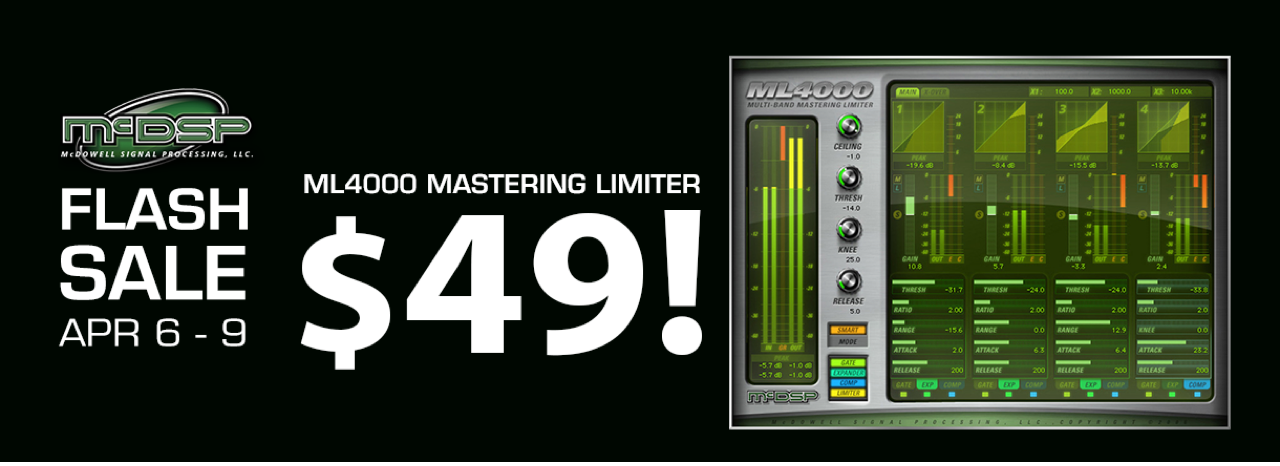 マスタリングプラグイン、McDSP「ML4000 Native v6」が＄41！ | Computer Music Japan