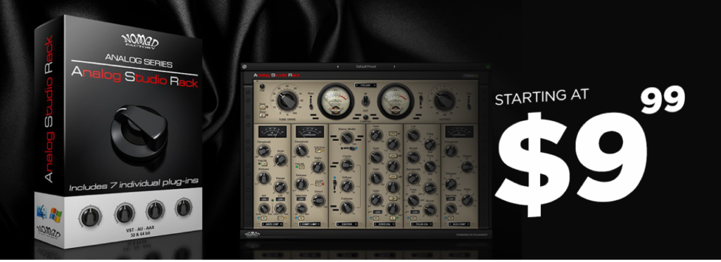 Nomad Factory「Analog Studio Rack」シリーズが、$9セール開催！ | Computer Music Japan