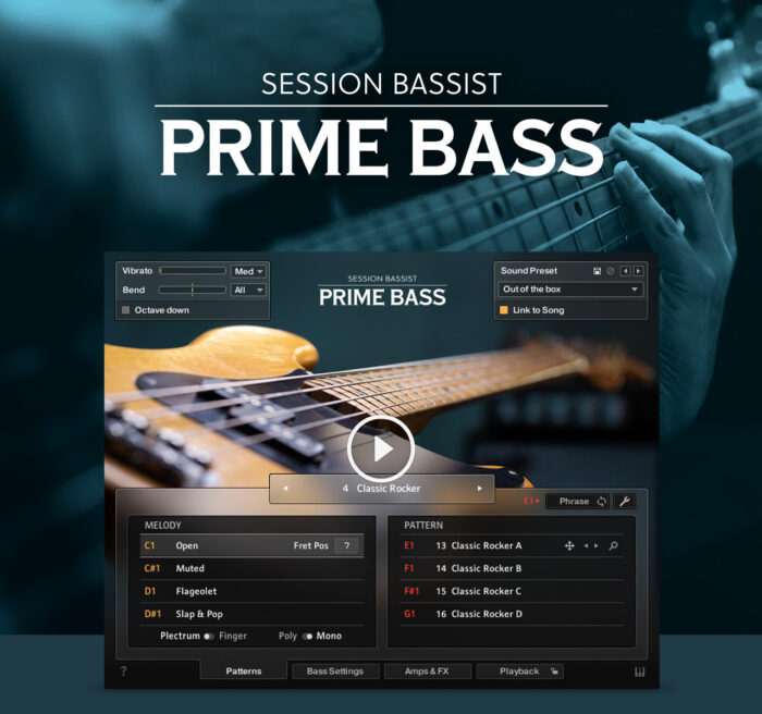 重低音の効いたシングルコイルのエレキベース音源、Native Instruments「SESSION BASSIST-PRIME BASS ...