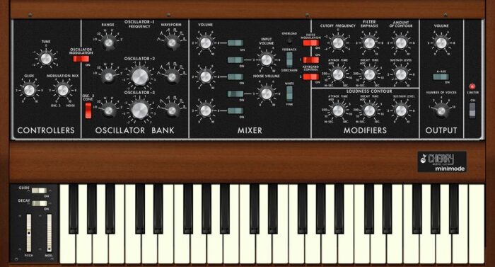 Minimoog Model Dを丹念にバーチャル・エミュレーションした、Cherry Audio「Minimode」リリース ...