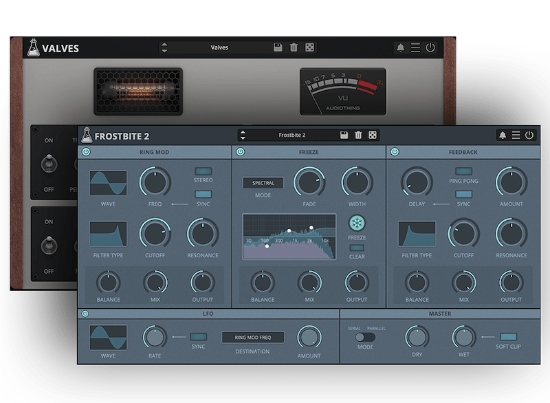 【ブラックフライデーセール】ユニークなエフェクトプラグイン2種類の特別価格バンドル、AudioThing「Frostbite 2 & Valves Bundle」が85%OFF ...