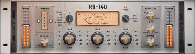伝説のプレートリバーブEMT 140を忠実に再現しつつも現代のアプローチを加えた、Black Rooster Audio「RO-140」が61 ...