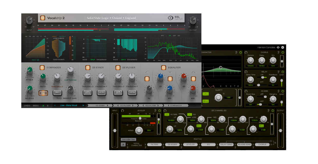 ヴォーカル処理のための2種類のプラグインバンドル、solid State Logic「ssl And Harrison Consoles