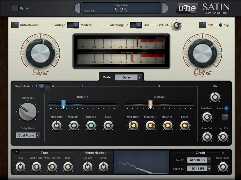 様々なテープレコーダーにインスパイアされたテープマシンエミュ、u-he「Satin」が30％OFF！ | Computer Music Japan