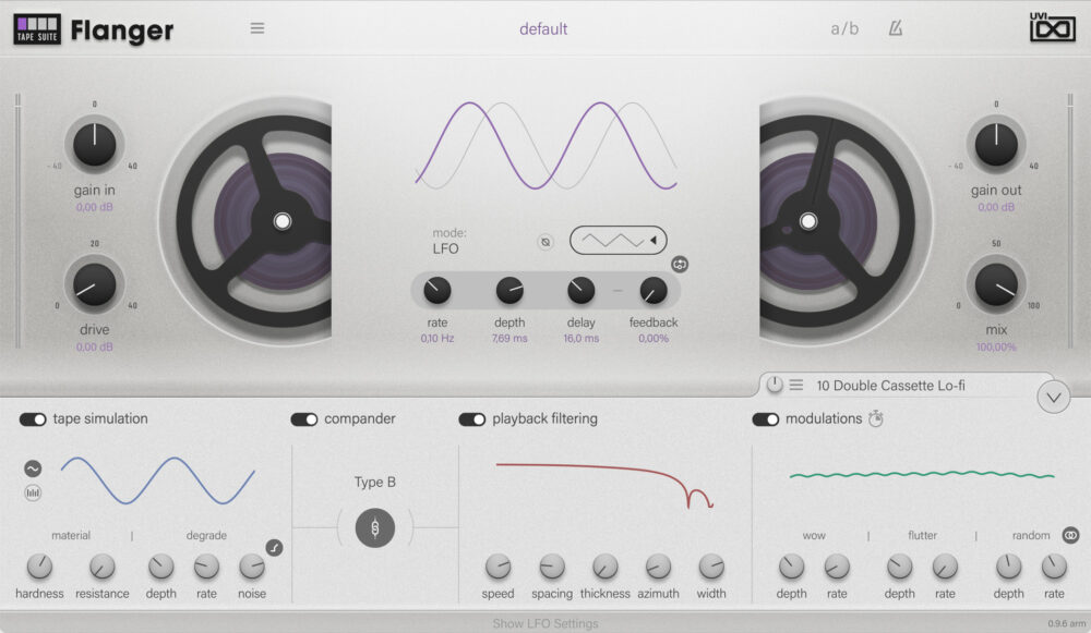 アナログ磁気テープ機構を精細にフィジカルモデリングしたエフェクトプラグインバンドル、UVI「Tape Suite」が60%OFF ...
