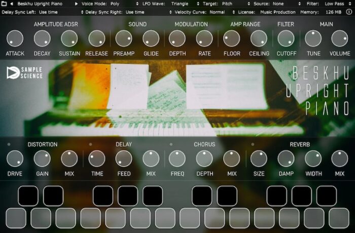 【無料】ローファイなアコースティックピアノ、SampleScience「Beskhu Upright Piano」無償配布開始！ | Computer Music Japan