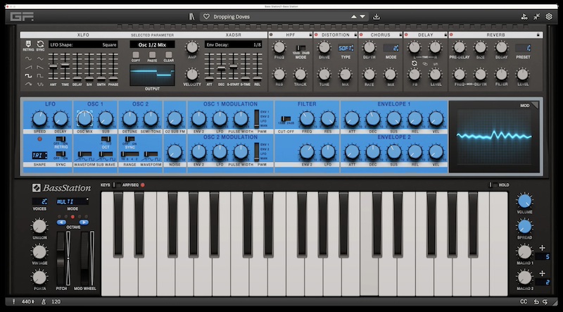 【2/28まで】アナログの温かみと硬質サウンドをもつNovation Bass Stationの本格エミュレーション、GForce ...