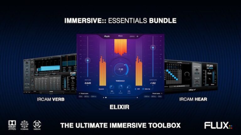【大決算セール】IRCAM VERB、IRCAM HEAR、Elixir Essentialの3製品をバンドル、FLUX::「The Immersive:: Essentials」が75 ...