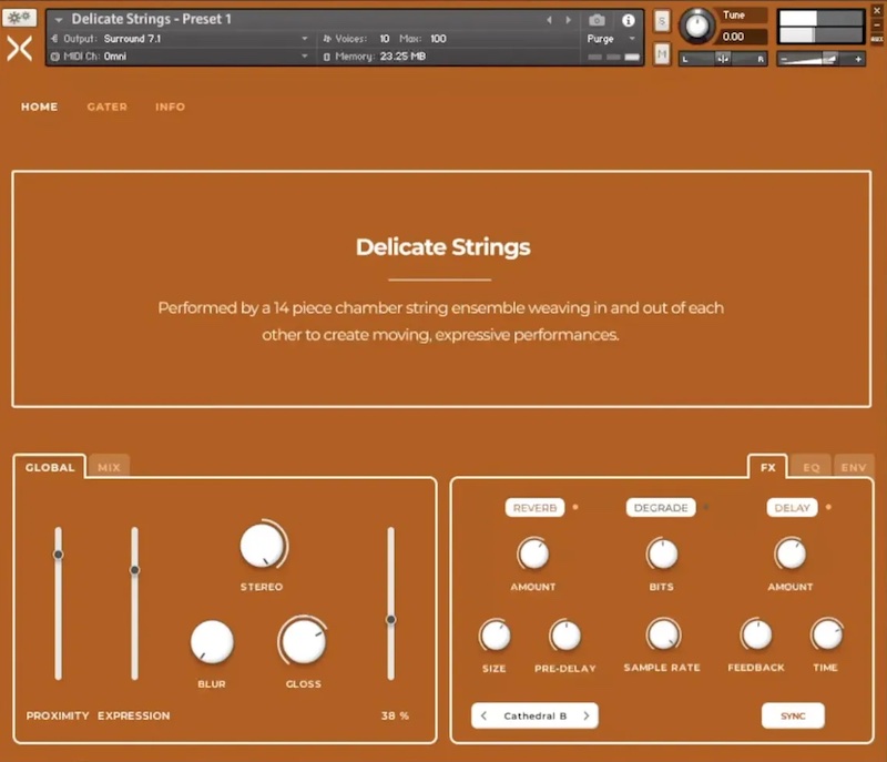 【無料】14人編成の室内弦楽アンサンブルを収録したストリングス音源、Sonixinema「Delicate Strings」無償配布開始！ | Computer Music Japan
