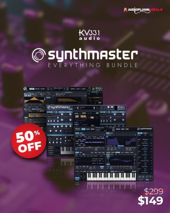 7200以上のプリセットと52個の拡張パックへアクセスできる包括的なシンセサイザー・スイート、KV331 Audio「SynthMaster Everything Bundle」が50%OFF ...
