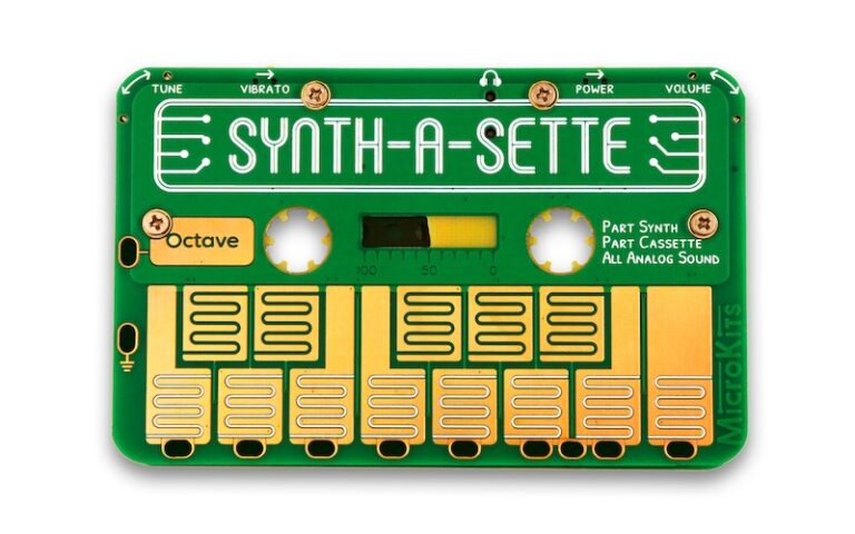 ポケットサイズのアナログ・シンセで、自分だけの楽器をつくろう！ 導電性を学びながら遊べるシンセサイザー、MicroKits「Synth-a ...