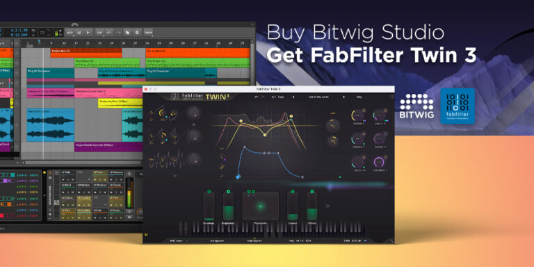 【10/3まで】多彩な表現力を備え進化を続けるDAW「Bitwig Studio」を購入すると、Fabfilter「Twin 3」（通常24,200円）が無償提供されるキャンペーン開催 ...