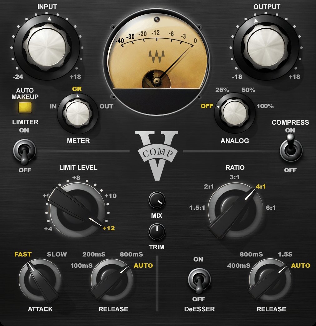 【8/31まで】ビンテージ・ハードウェアの名機、音楽的なパンチ感を出す2254を再現、Waves「V-Comp」が88%OFF！ | Computer Music Japan