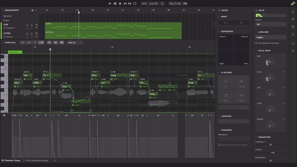人間の歌声のニュアンスを忠実に再現する歌声合成ソフト、Dreamtonics「Synthesizer V Studio 2 Pro」シリーズが ...